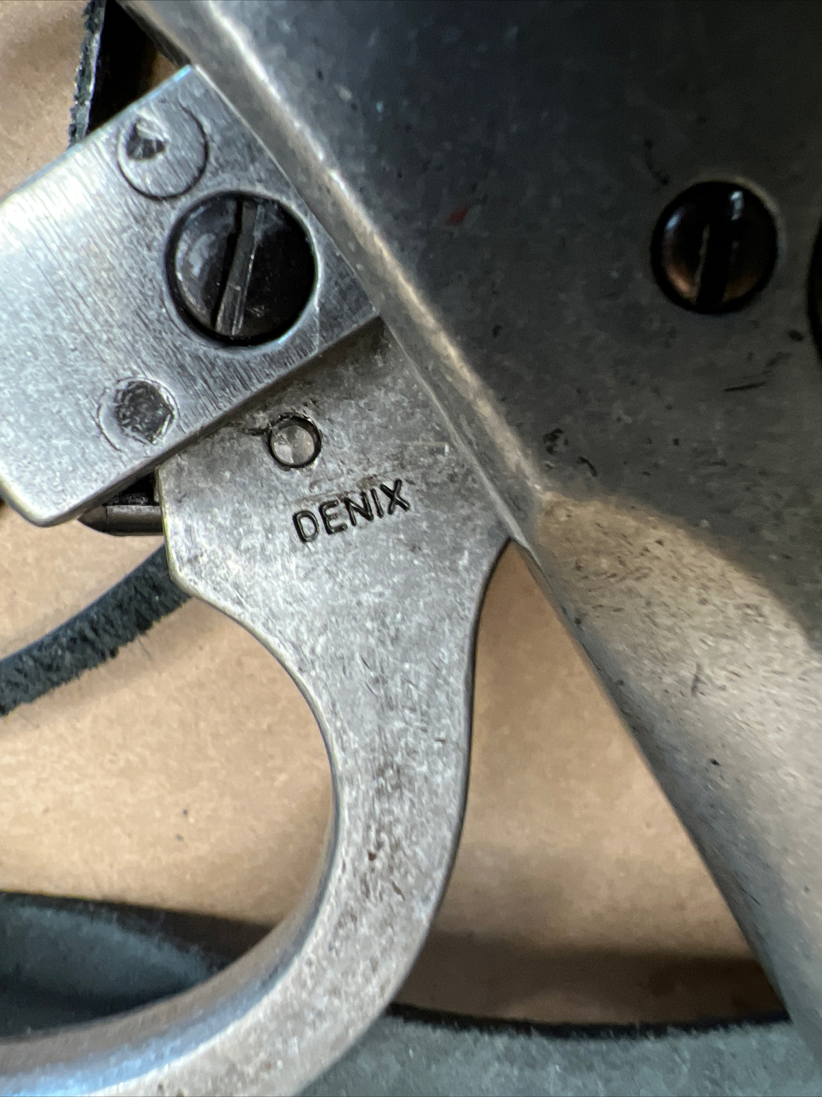 RARE Denix Leg Lever Prop NonFiring Action Rifle Leather Carrying Case ...