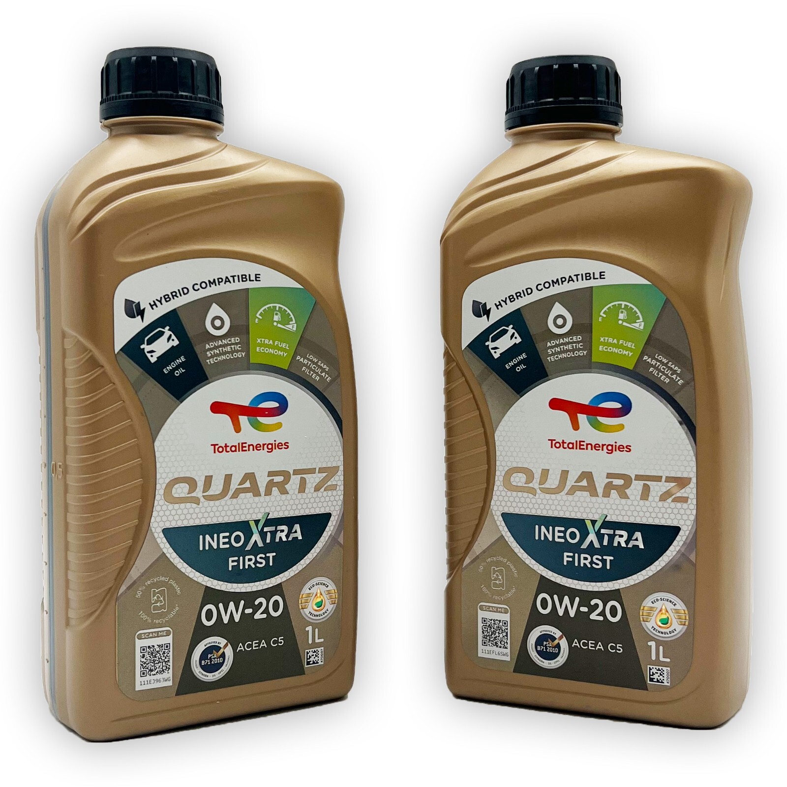 2 L Total Quartz Ineo Xtra First 0W-20 PSA B71 2010 Opel/Vauxhall OV ...
