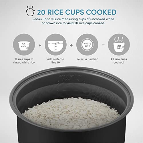 AROMA® Professional 20-Cup (Cooked) / 5Qt. Digital Rice Cooker, Steamer ...