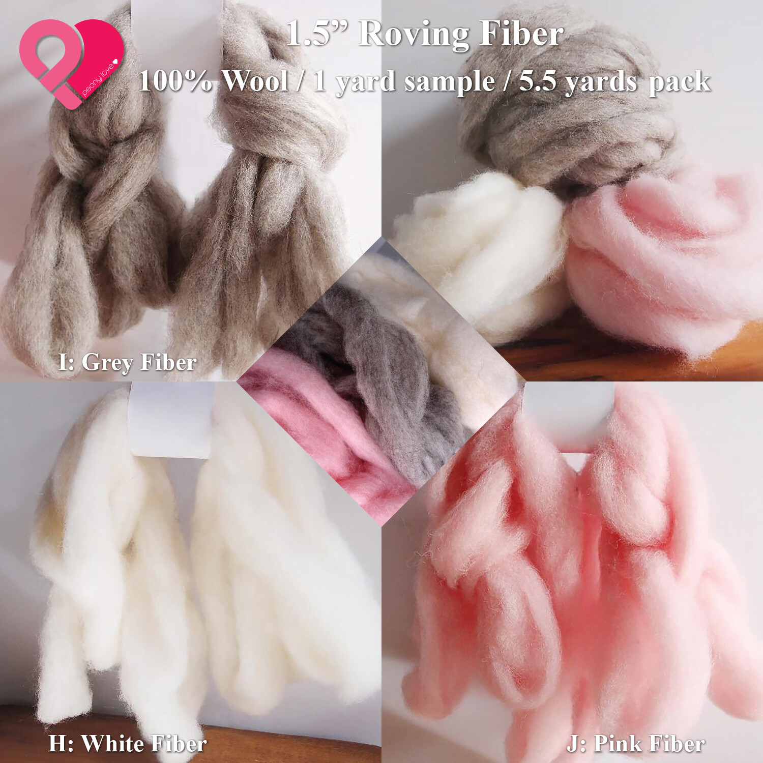 100% Wool Felt Ribbon Felted String Needle Felting Roving Fiber 2-4 ...