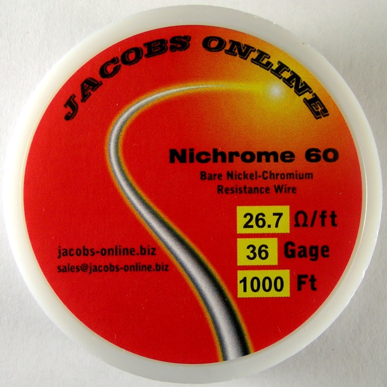 Nichrome 60 resistance wire, 36 AWG (gauge), 1000 feet | eBay