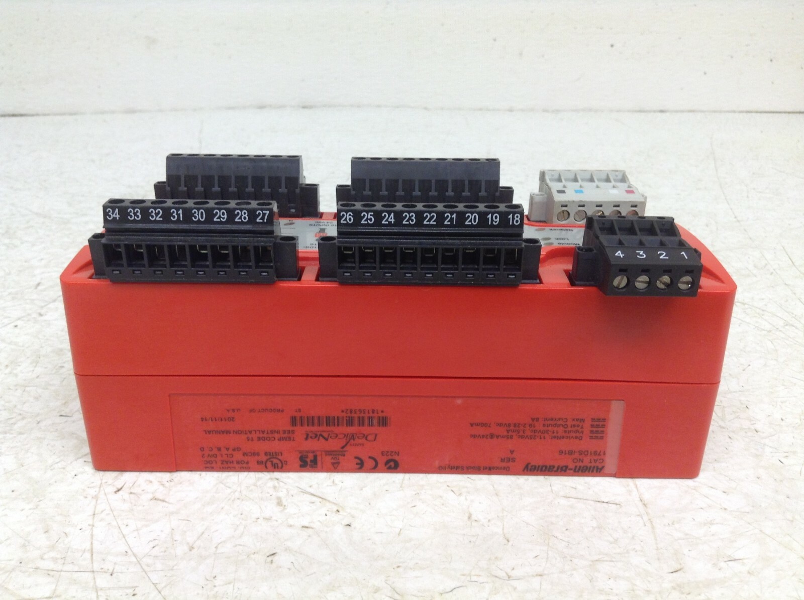 Allen Bradley 1791DS-IB16 DeviceNet Safety I/O Module 1791DSIB16 (VT ...