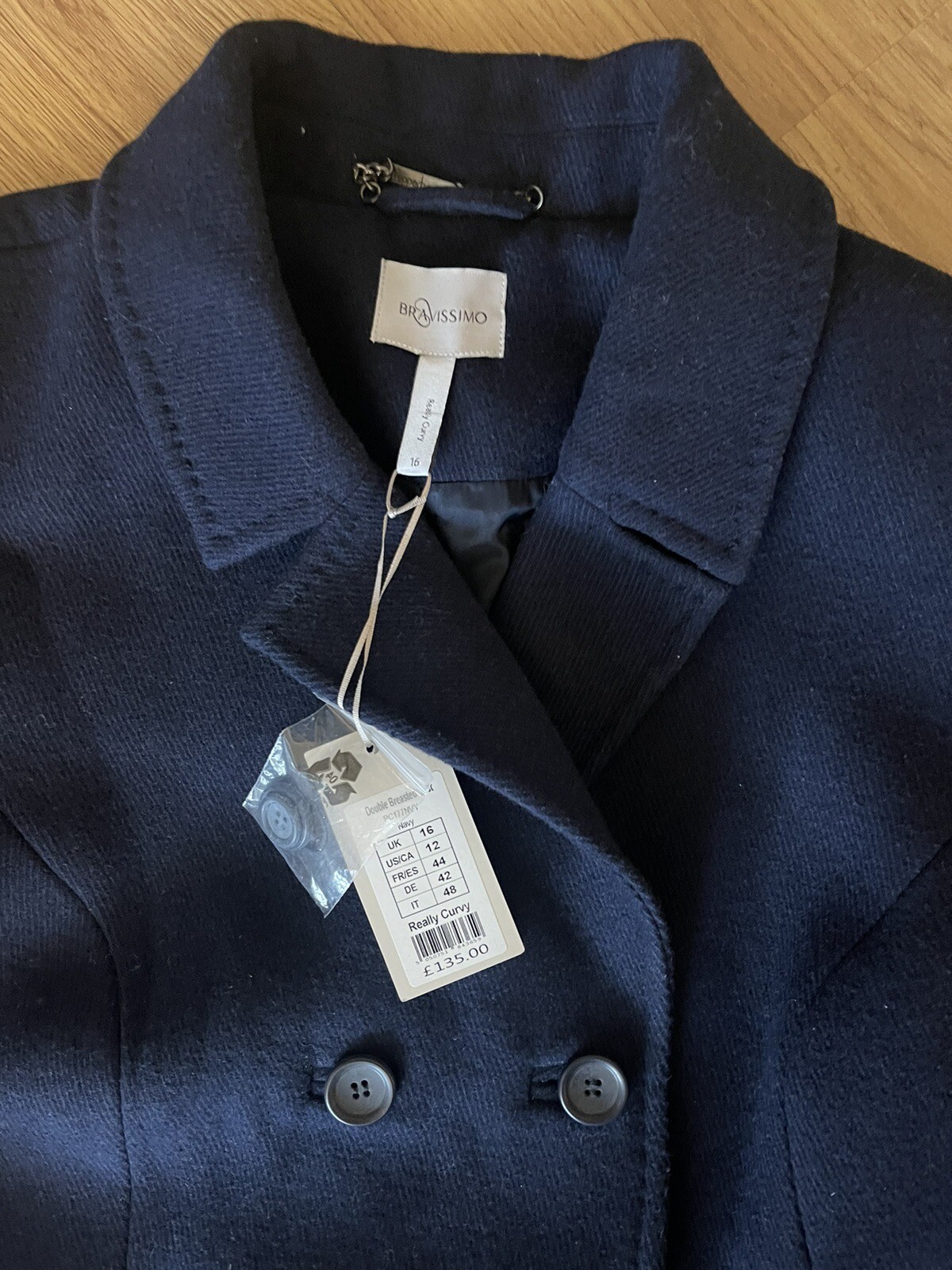 Ladies Bravissimo Navy blue Smart Coat. BNWT Size Uk16 Really Curvy ...