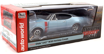 Auto World American Mus Hemmings 1968 Old 442 W30 Holiday Coupe 1:18 ...