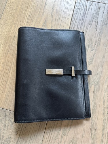 GUCCI Authentic Black Leather Vintage ‘98 Address + Journal Notebook | eBay