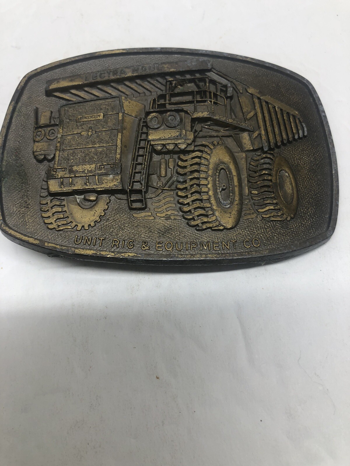Lectra Haul Brass Mining Belt Buckle. Unit Rig & Equi… - Gem