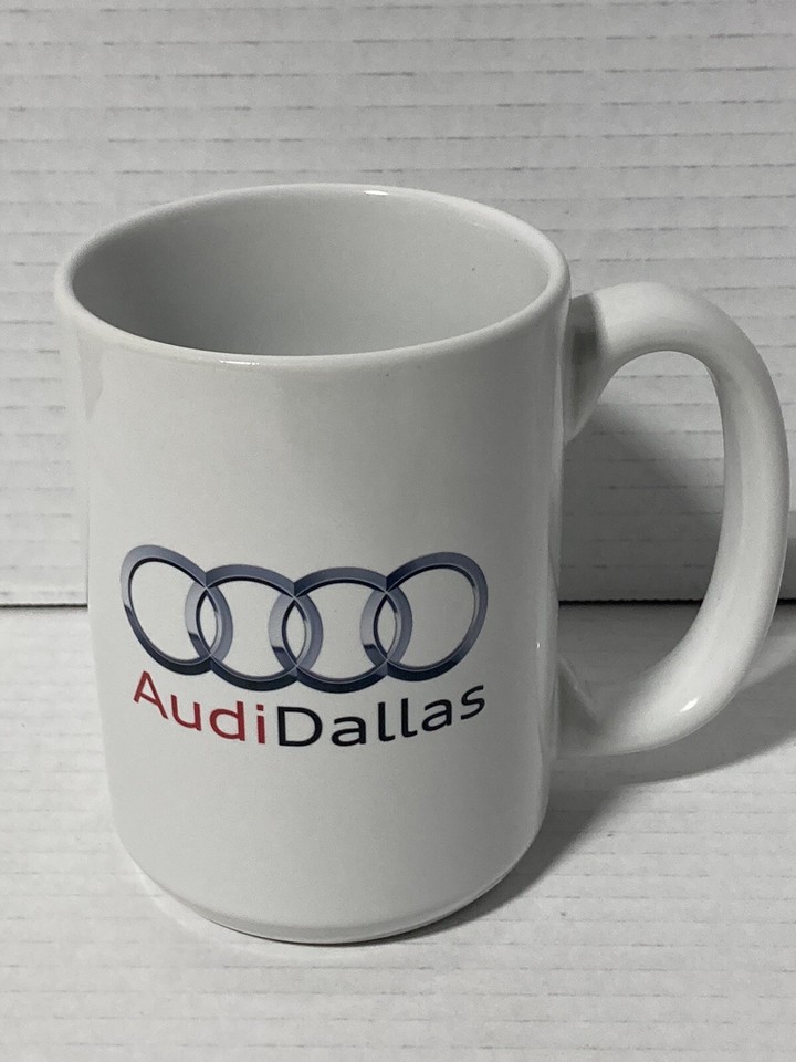 Audi Dallas Texas Dealer Promotional Coffee Mug 16 Fl Oz White Cup Audi ...