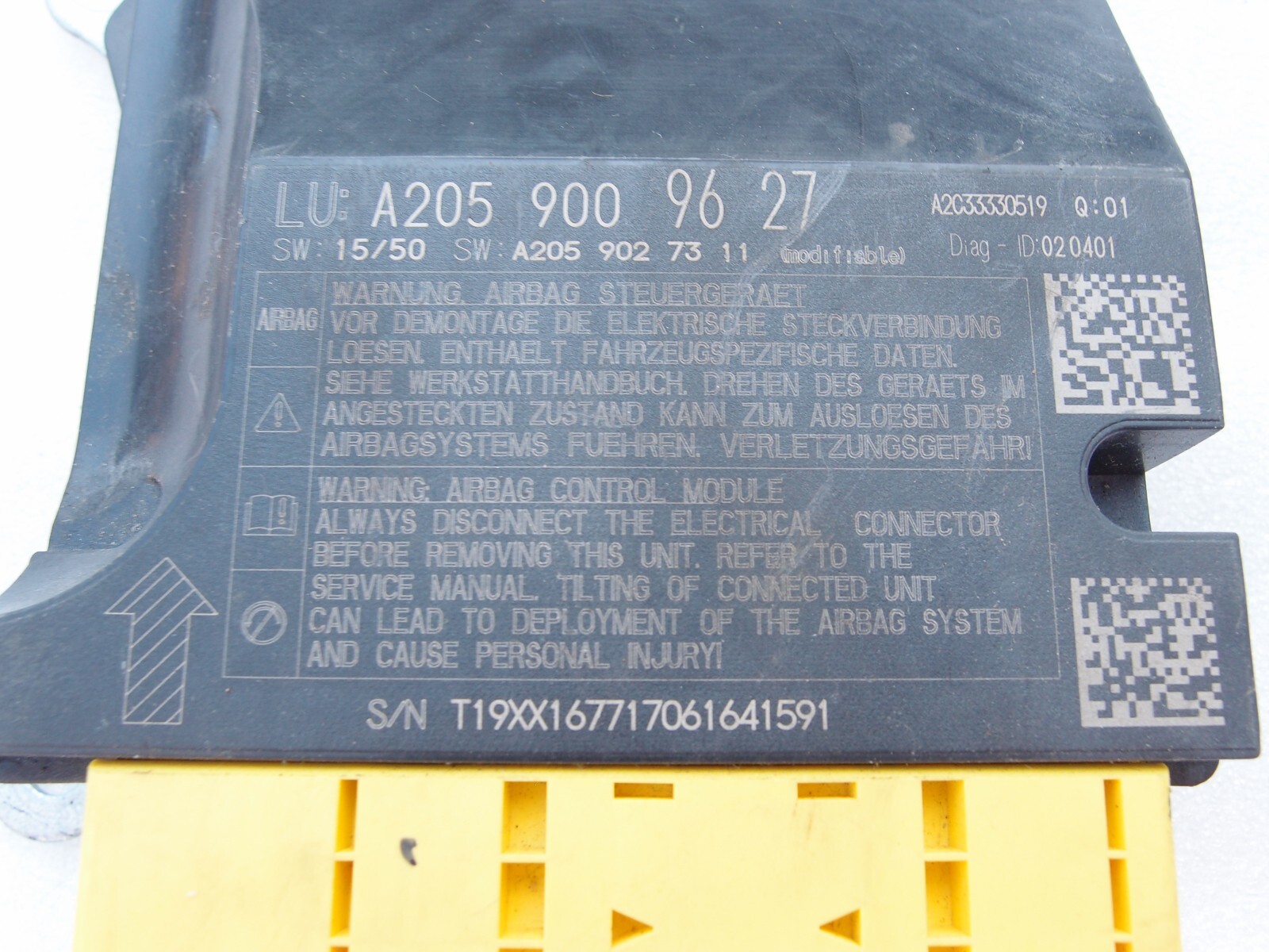 OEM MERCEDES C W205 GLC X253 ORIGINAL SENSOR CONTROL MODULE A2059009627 ...