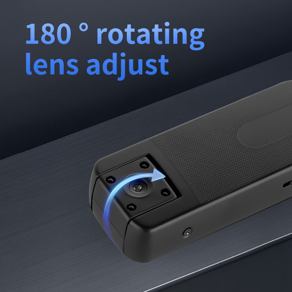 HD 1080P Mini Body Camera 180° Rotatable Lens WiFi Wearable Worn ...