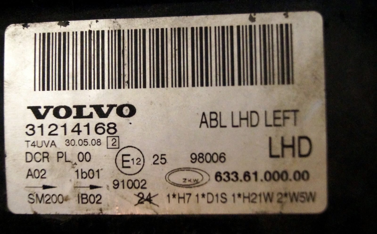 Xenonscheinwerfer, links Volvo (31353538) S80 II / V70 III / XC70 ...