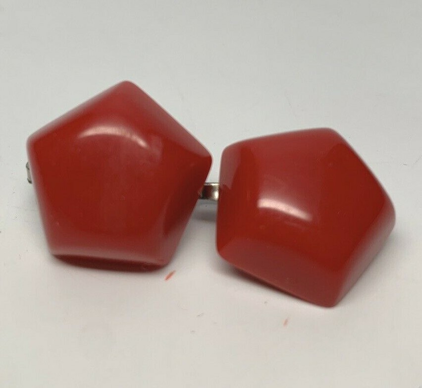 Lot Six Pairs Vintage Red Clip Earrings | eBay