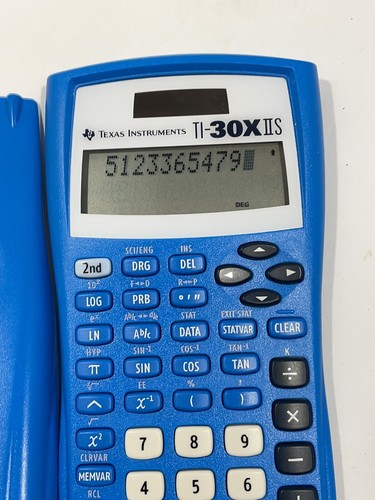 Texas Instruments 2-Line SCIENTIFIC CALCULATOR TI-30X IIS Blue Graphing ...