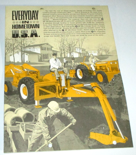 Massey Ferguson Industrial Equipment Brochure Loader Tractor Backhoe ...