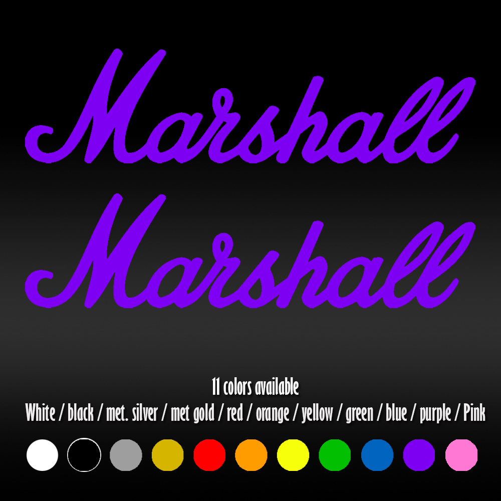 7" Marshall Music Amps Die Cut Bumper Car Window Vinyl Decal sticker | eBay