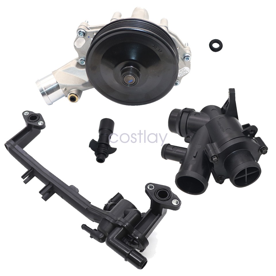 Water Pump Coolant Pipe with Sensor Thermostat Kit for Jaguar Land ...