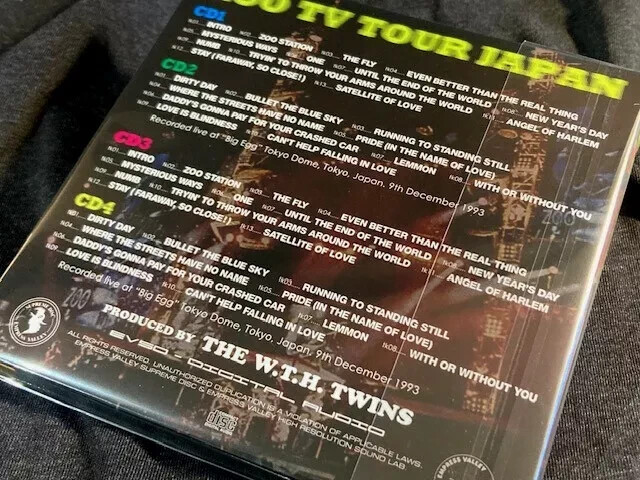 U2 / Zoo TV Tour Japan - TOKYO DOME 1993 (4CD) JAPAN NEW | eBay