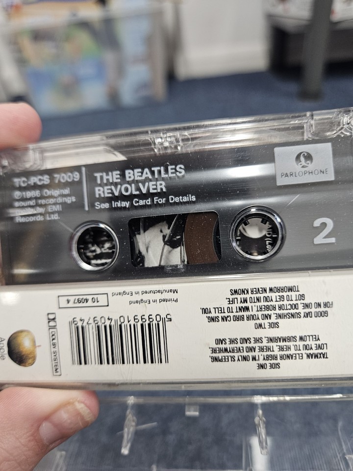 THE BEATLES - REVOLVER (PARLOPHONE TCPCS7009) EARLY 90s UK CASSETTE ...