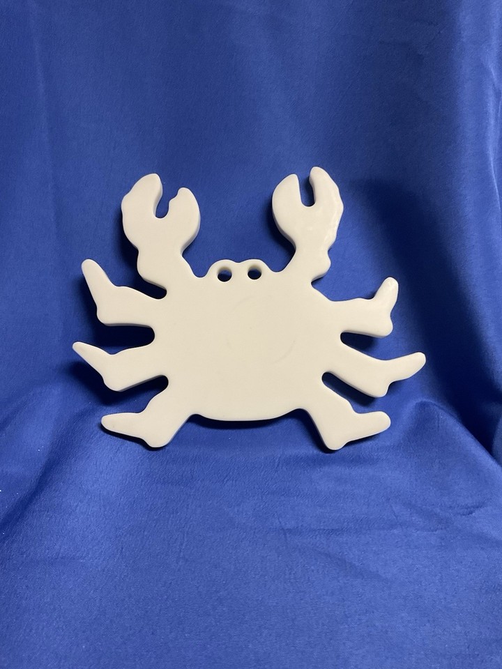 Crab Trivet/cutting board, White, 9” wide by 8” tall | eBay