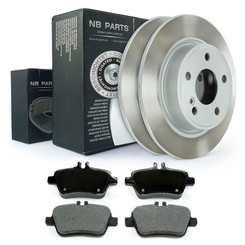 Rear Brake Discs + Brake Pads for Mercedes-Benz A-Class W176 B-Class ...