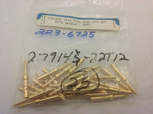 ITT CANNON 27914-22T12 SOCKET CONTACT PIN CRIMP SIZE 12 (LOT OF 25) NNB ...
