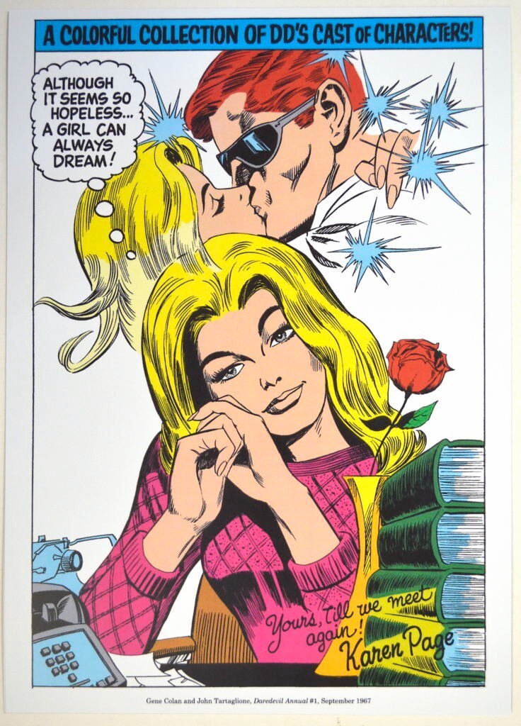 KAREN PAGE Pin Up Print Marvel Daredevil Annual 1 | eBay