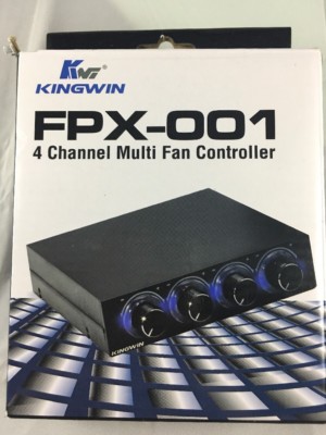 NEW OPEN BOX KINGWIN FOUR CHANNEL TURN KNOB MULTI-FAN COOL CONTRL (BH ...