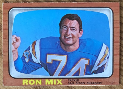 RON MIX, 1966 TOPPS CARD, CHARGERS LEGEND ! | eBay