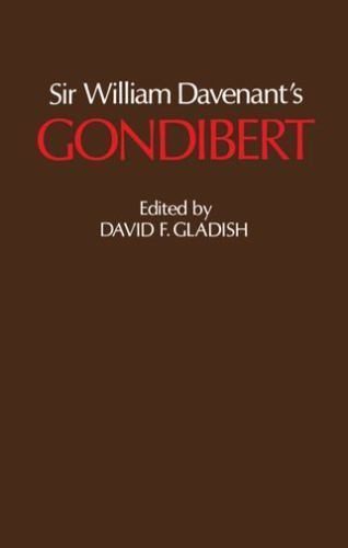 Sir William Davenant's Gondibert by David F. Gladish (1971, Hardcover ...