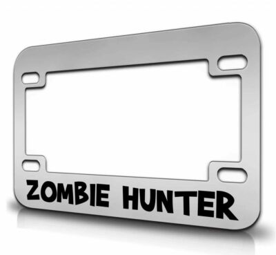 ZOMBIE HUNTER Motorcycle Plate Frame | eBay