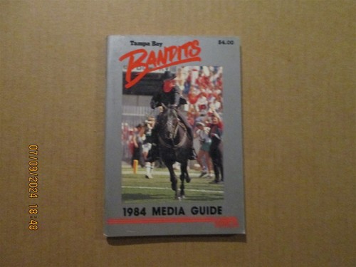 USFL Tampa Bay Bandits Vintage Defunct Circa 1984 Team Logo Media Guide ...