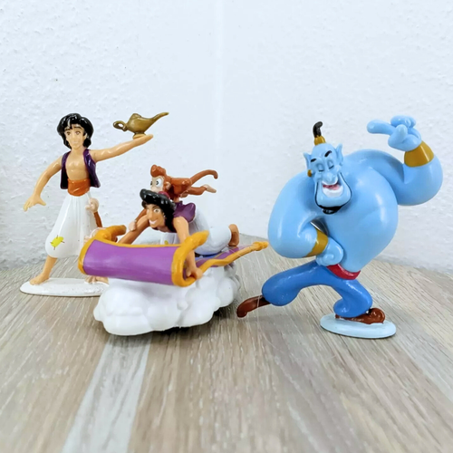 Aladdin Abu Genie Figures Lot Flying Carpet Aladdin PVC Collectible ...