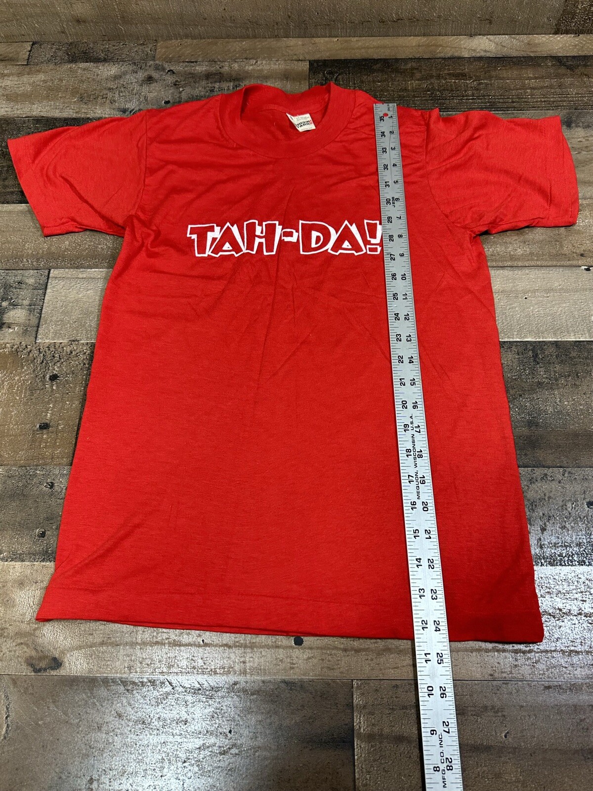 Vintage Screen Stars “TAH-DA!” Red T-Shirt Single Sti… - Gem