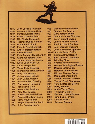 4 LOT 1995 HUGE HEISMAN 60 YEARS OF TRADITION AND EXCELLENCE HARDCOVER ...