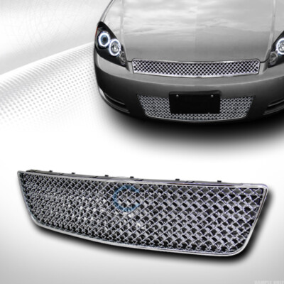 For 06-13 Chevy Impala/14-16 Limited Chrome Mesh Front Lower Bumper ...