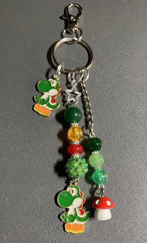 NEW YOSHI Handmade Artisan Beaded Keychain Purse Charm Handbag Jewelry ...
