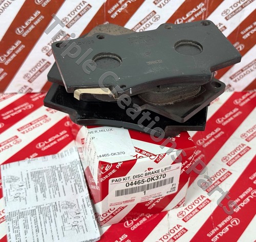 Genuine Toyota 04465-0K370 Pad Kit Disc Brake Front 044650K370 OEM | eBay