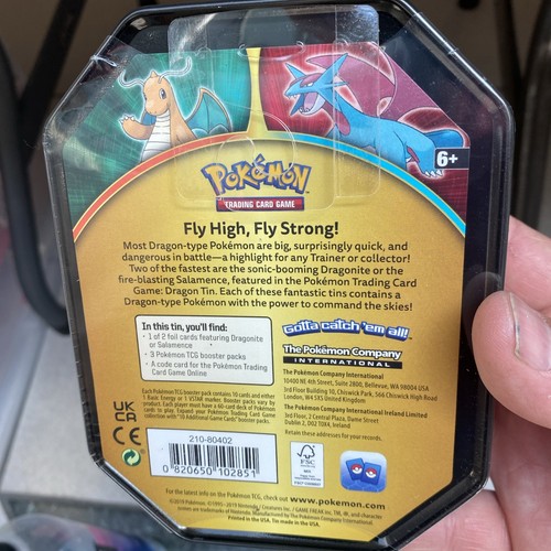 Pokemon Dragonite Tin Factory Sealed Pokemon TCG NEW! FACTORY SEALED ...
