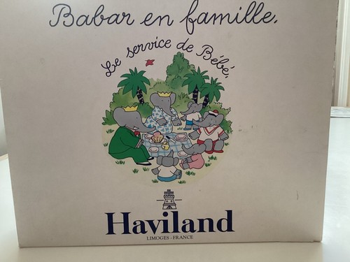 Babar Elephant (Babar en Famille )- 3 Piece Child’s Set From Limoges ...