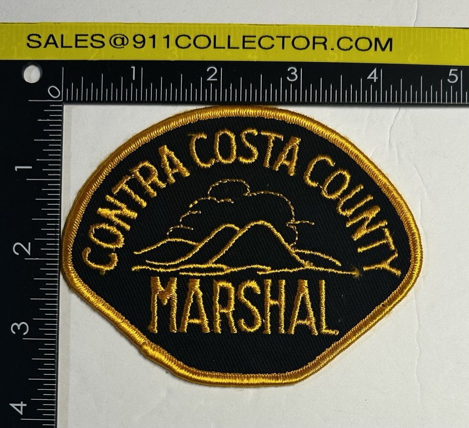 VINTAGE CALIFORNIA CA CONTRA COSTA COUNTY MARSHAL POLICE DEPT PATCH # ...