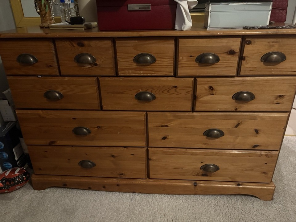 Bedside tables And Matching Chest Of Drawers Pine . | eBay UK