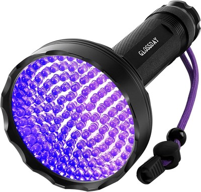 Blacklight Flashlight,128 LED UV Flashlights, Upgraded Bright 128LED ...