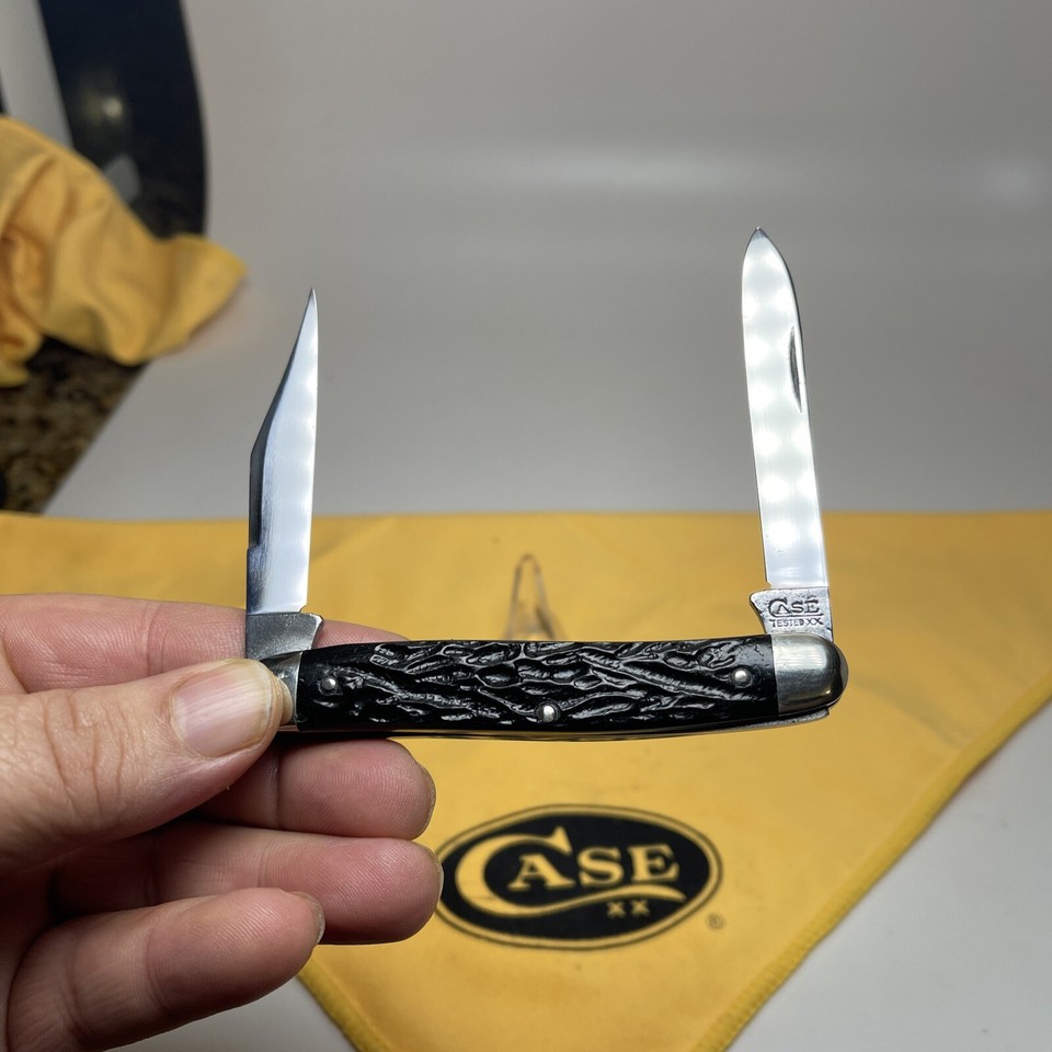 Case Tested 1920-1940 knife 6247 J blade LP Knife Rough Black Handles ...