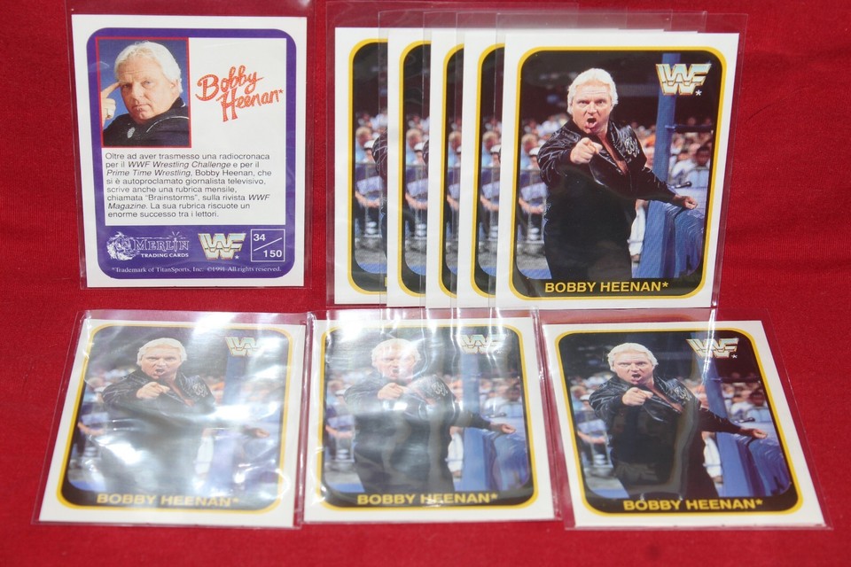 1991 Merlin WWF Bobbie Heenan The Brain Weasel #34 /150 Italian ...