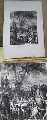 Vintage Print,HELVETIANS PASS ROMANS UNDER YOKE,Paris Exhibition,1889 ...