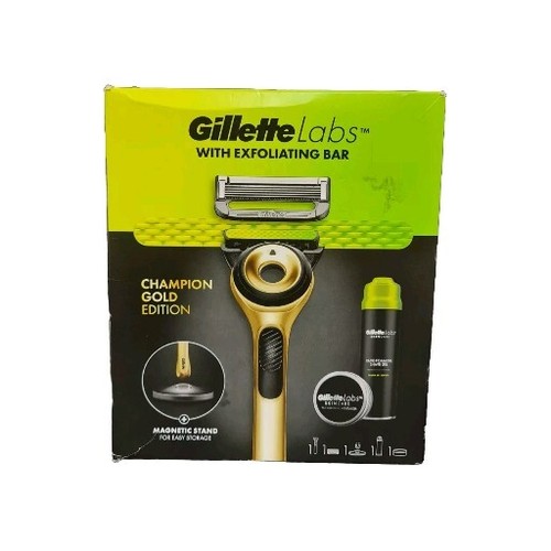 Gillete Labs With Exfoliating Bar Razor - Champion Gold Edition Gift ...