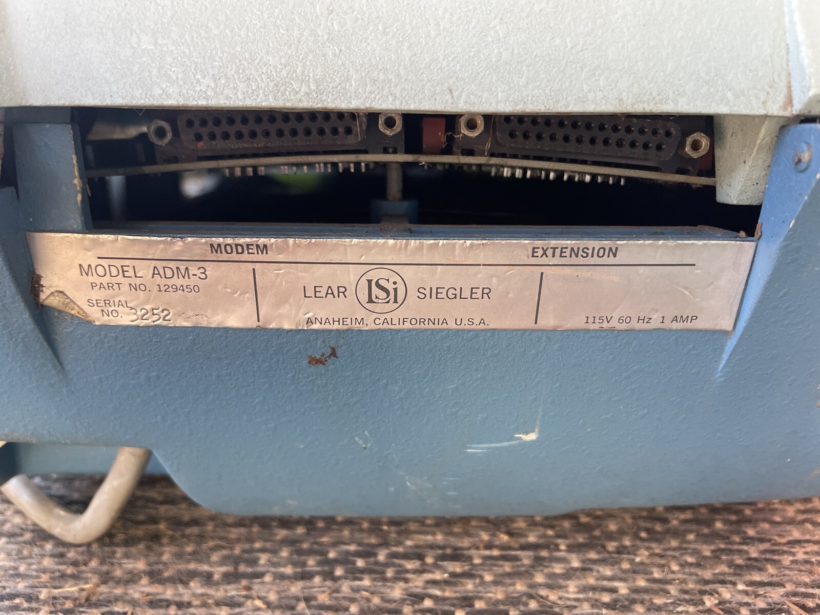 Vintage LSI Lear Siegler Inc ADM-3 Computer Terminal Monitor - For ...