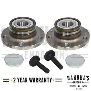 x2 REAR WHEEL BEARING + HUB FOR SKODA OCTAVIA,SUPERB,YETI 1.2,1.4,1.6,1 ...
