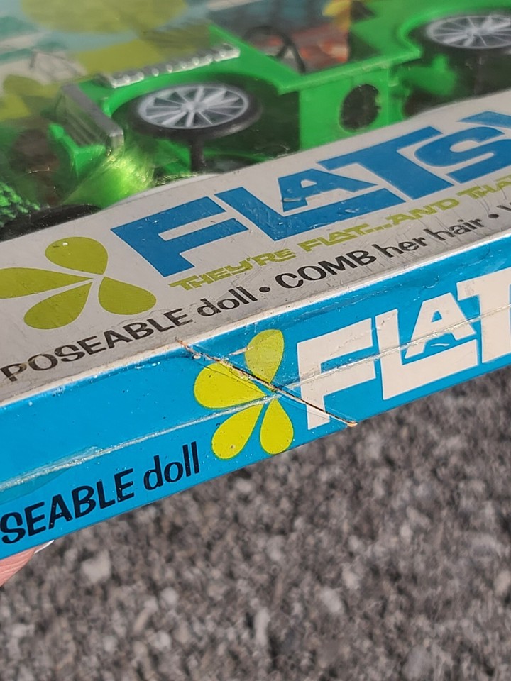 Vintage 1968 Ideal Rally Flatsy Doll with Car in Frame Tray NIB NOS ...