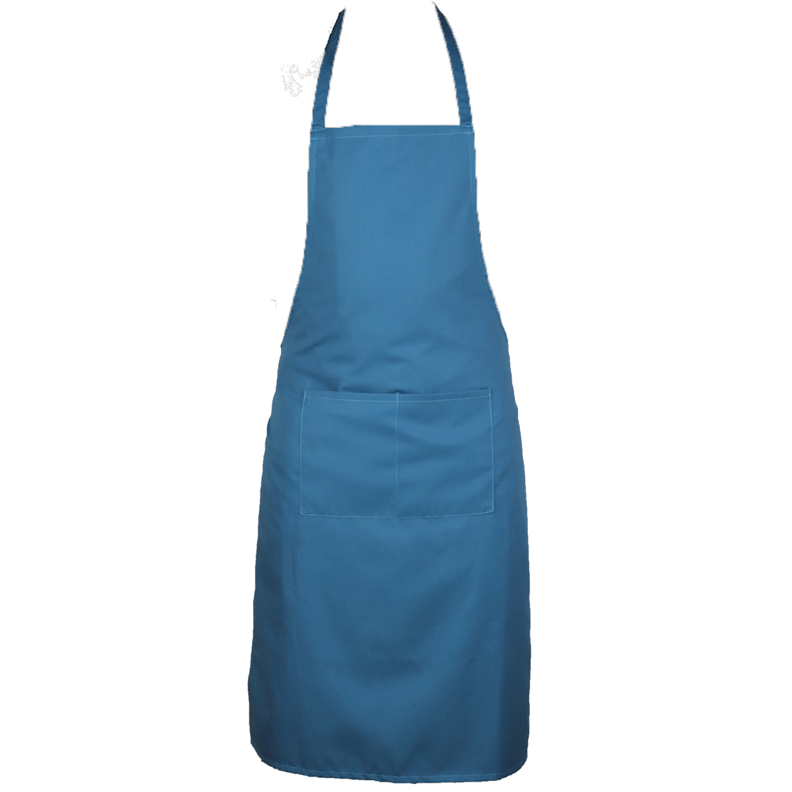Chefs Aprons Plain Front Pockets Kitchen Butcher cooking BBQ Stuff Full ...