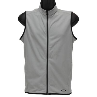 Oakley Range Vest Mens Size S Small Stone Gray Full Zip Casual ...